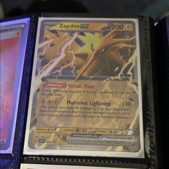 Pokemon | Toys | Pokemon Zapdos Ex Trading Card Gold And Yellow | Poshmark